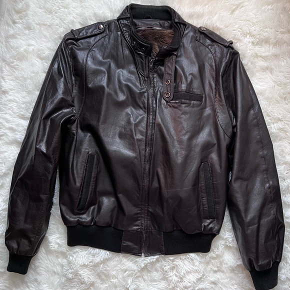 Members Only | Jackets & Coats | Members Only Vintage Brown Leather ...
